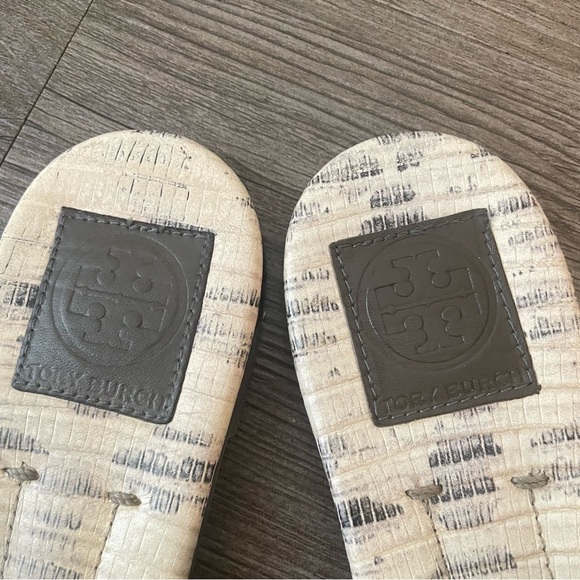 Tory Burch | Shoes | Tory Burch Miller 2 Tejus Lizard Print Metal Gold ...